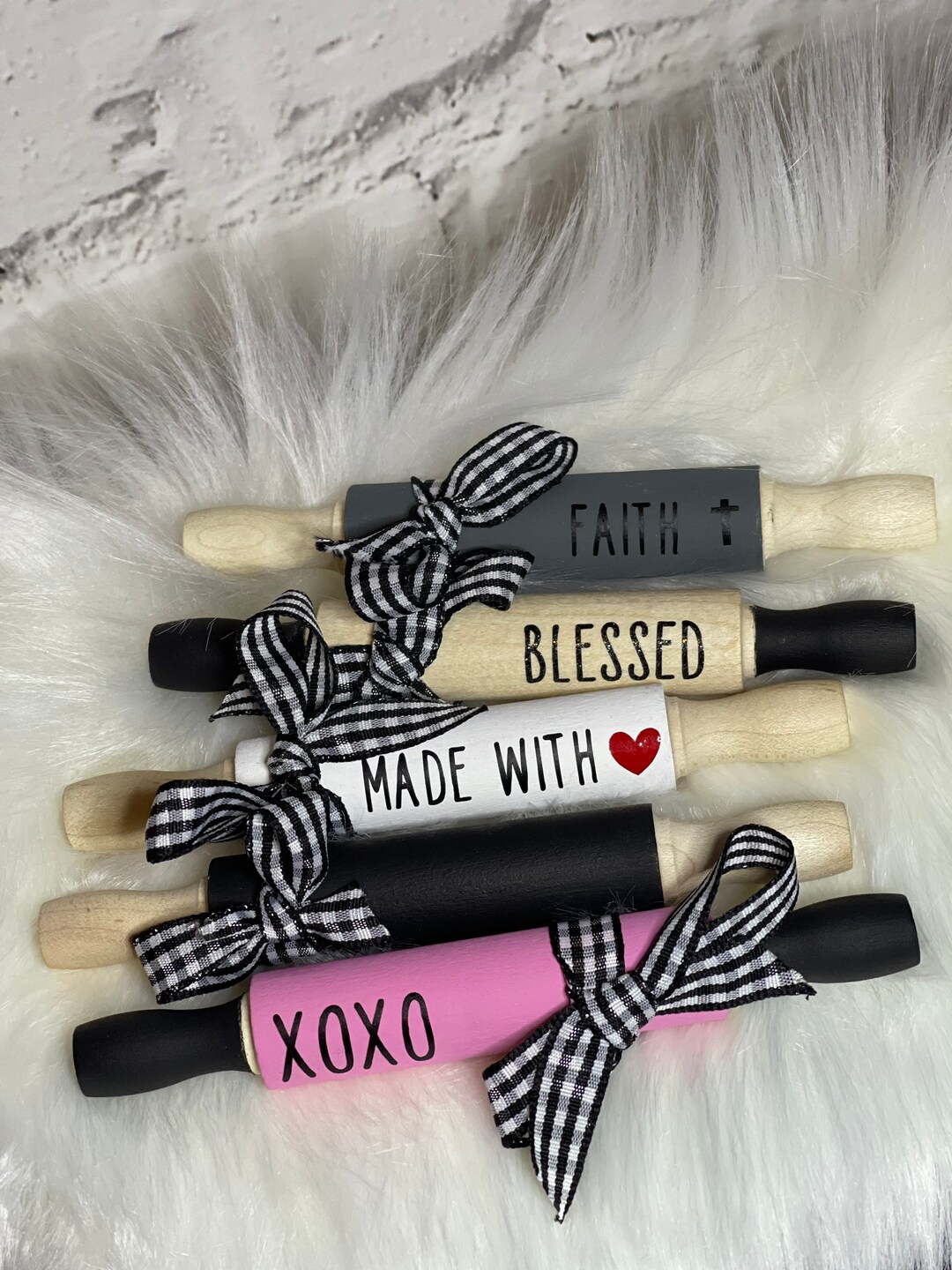 Mini Rolling Pin Decor / Painted Mini Rolling Pin - Etsy