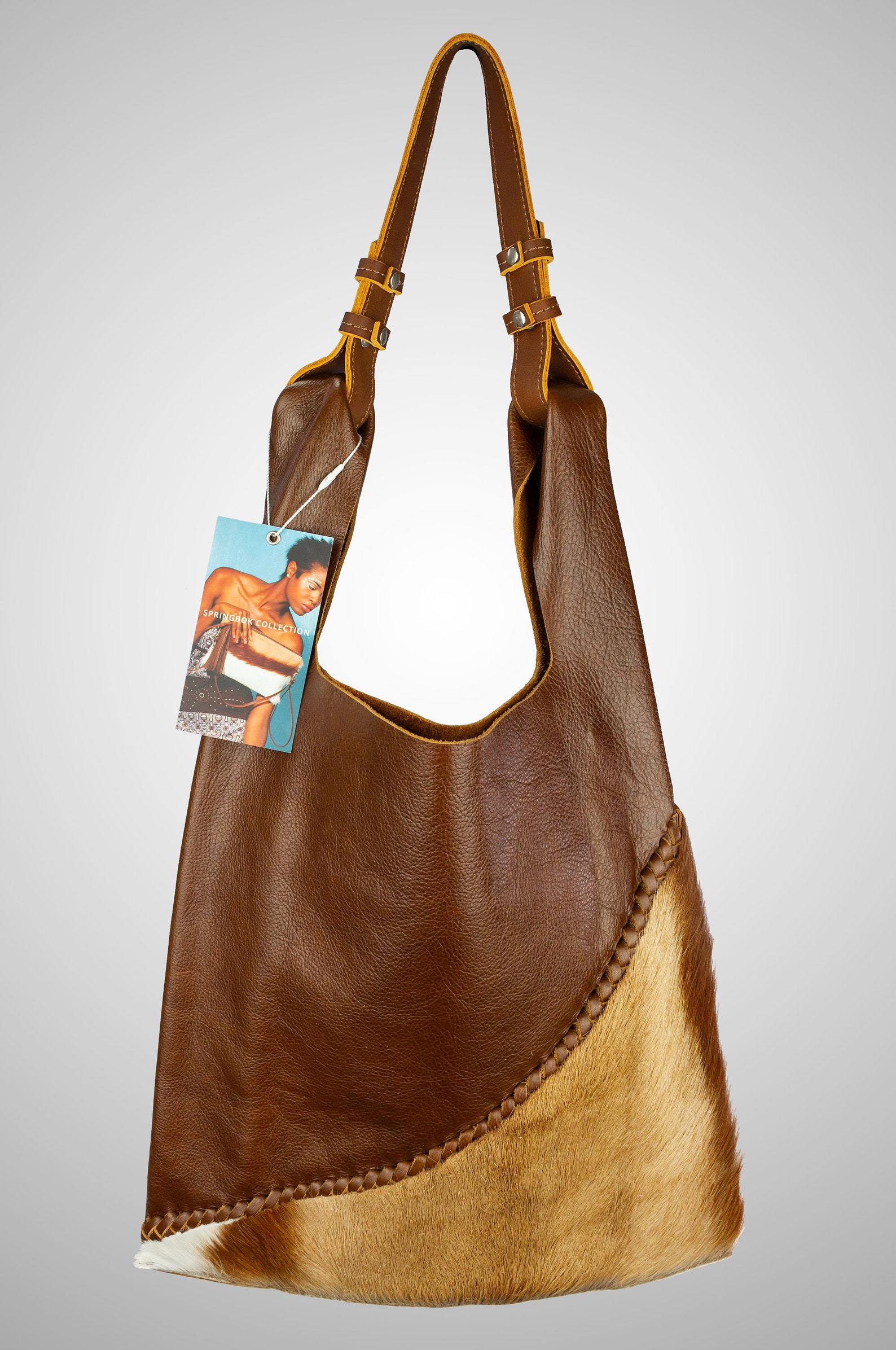 Cassie Braided Springbok Hide Handbag - Etsy