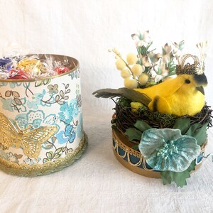 Vintage-inspired Nesting Goldfinch Candy Box Vintage 1940s - Etsy