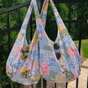 Handmade Spring Patch Work Market Tote Bag, Multi Purpose Bag, Patch ...