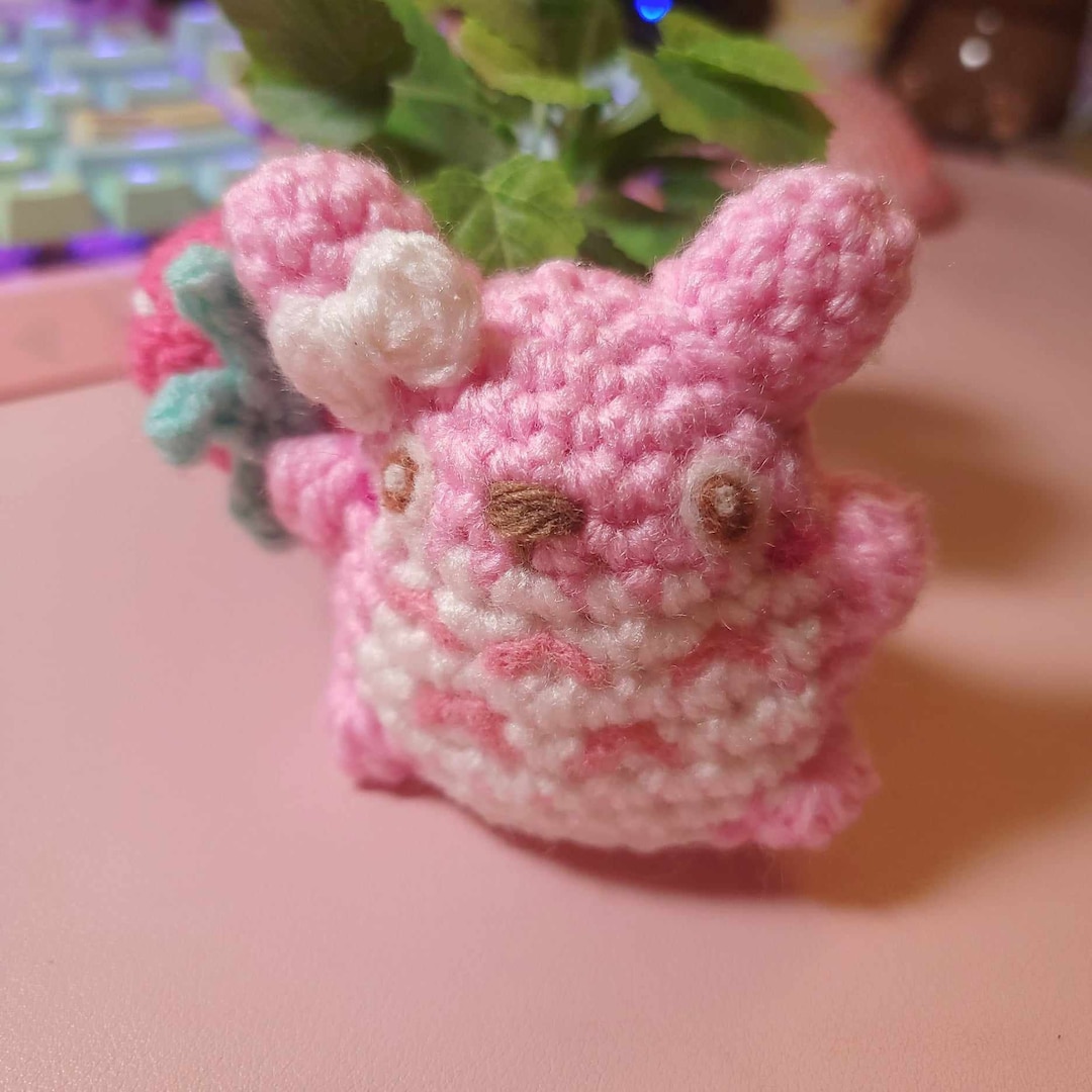 Adopt Me Pink Strawberry Toto Plush Only One Available Cute Crochet ...