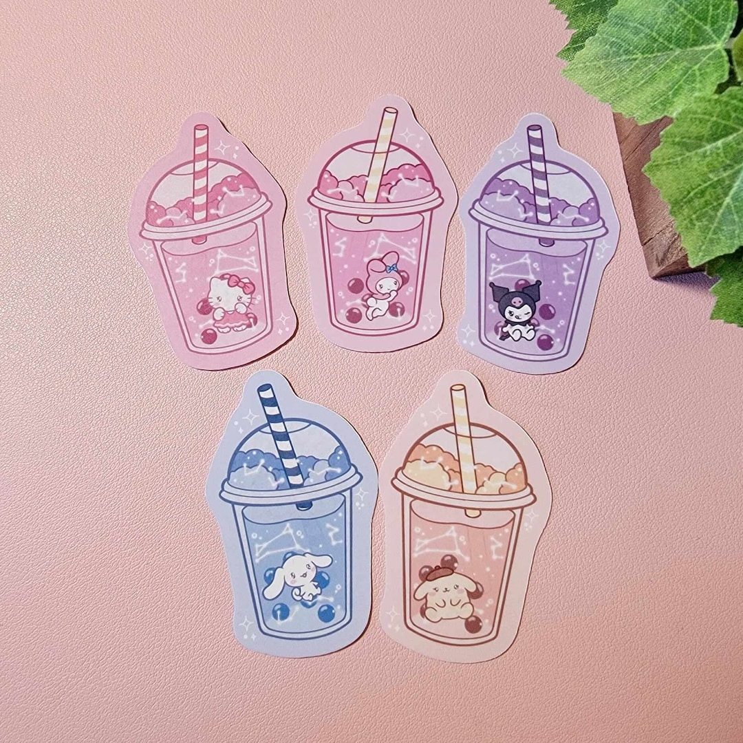 Cute Boba Friends Stickers Vol.1 Holographic Stickers Kawaii Stickers ...