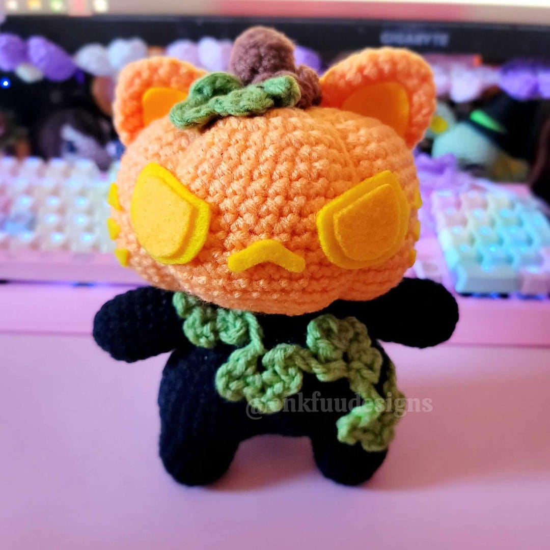 Adopt Me! Angry Pumpkin Kitty Plushie | Only One Available | Cute Cat ...