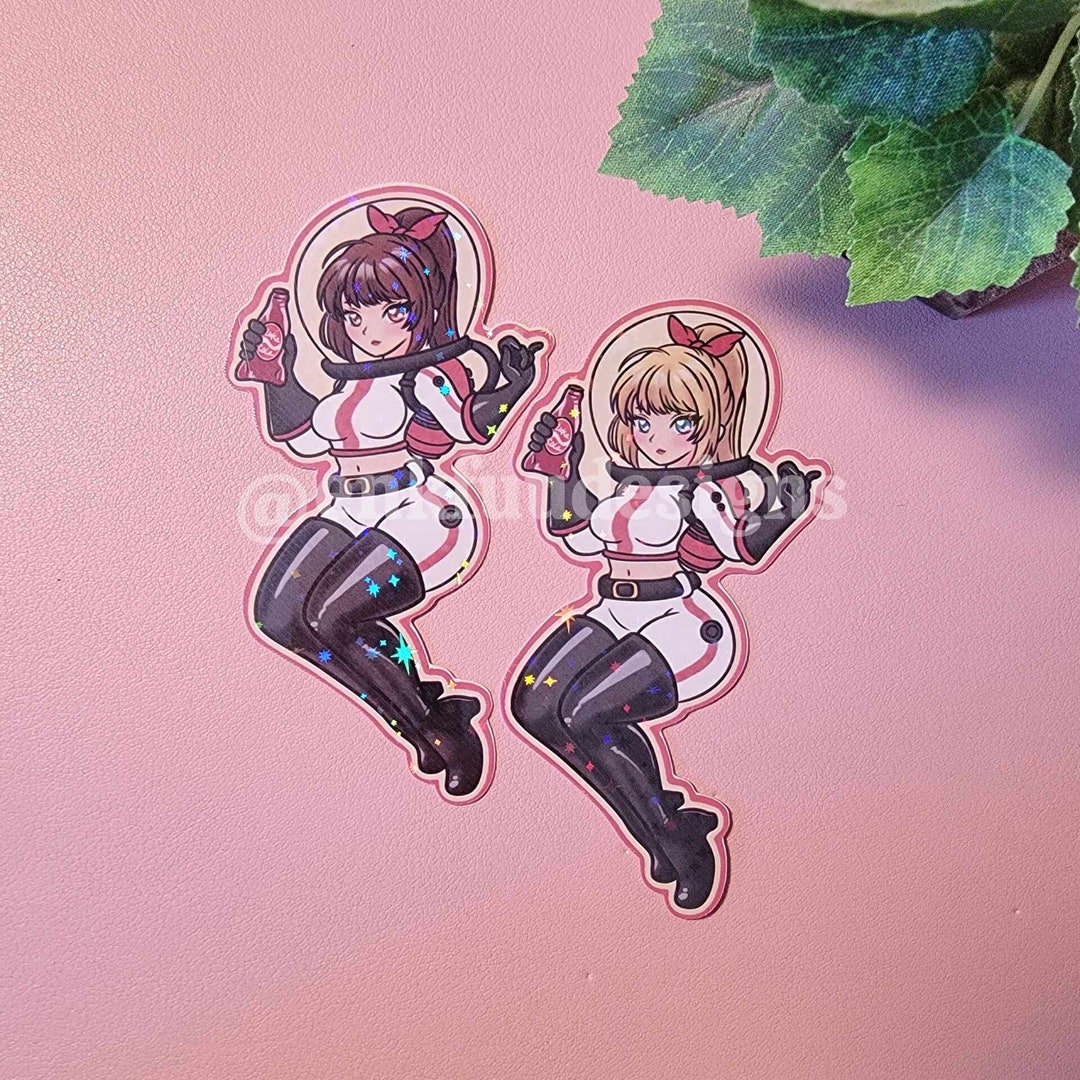 Nuka Anime Girl Holographic Stickers | Video Game Stickers | Gaming ...