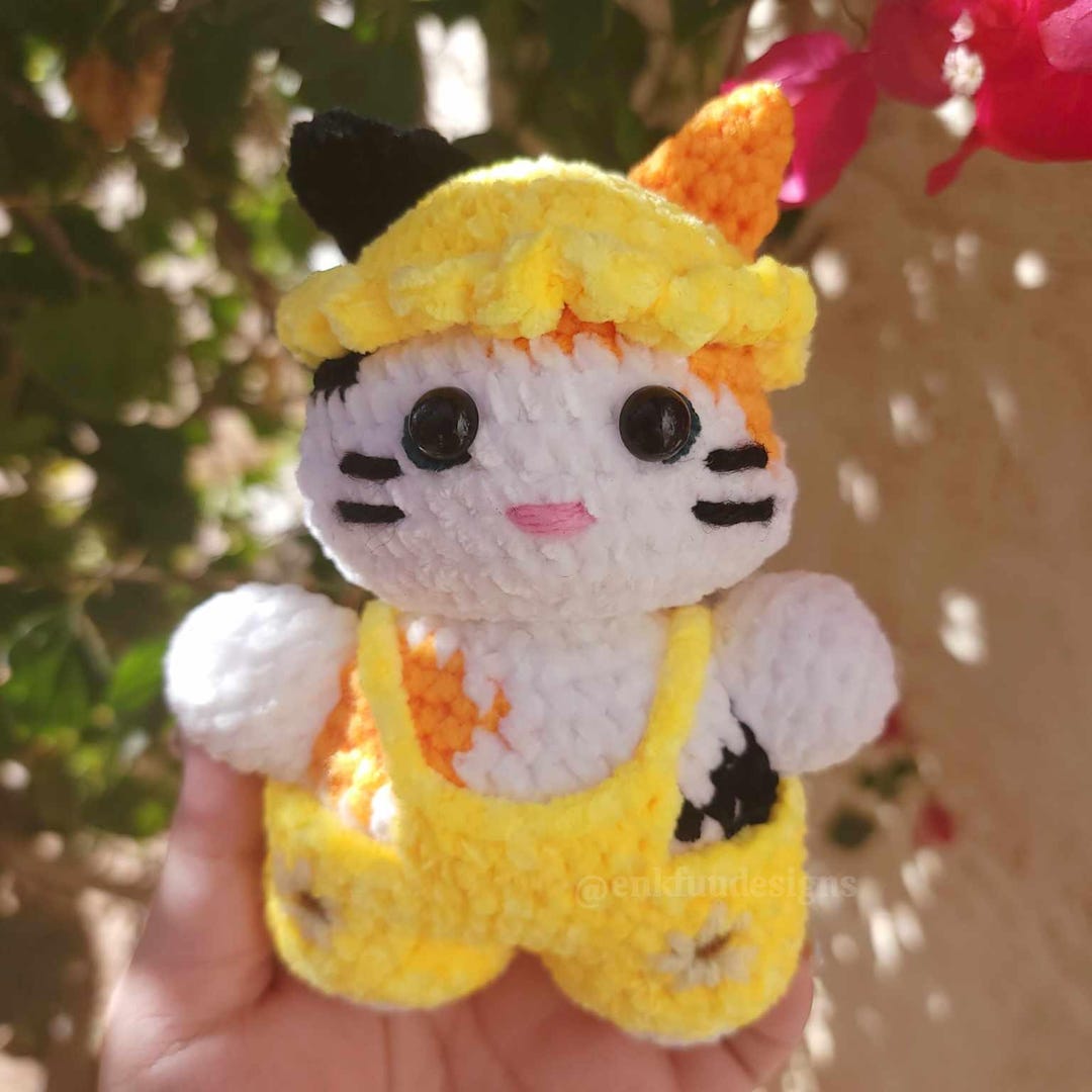 Adopt Me! Sunflower Calico Cat Plushie | Only One Available | Cute Cat ...