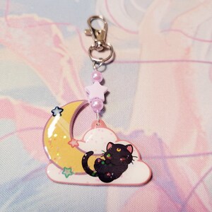 Cute Anime Cats Acrylic Keychains Cute Anime Keychains - Etsy