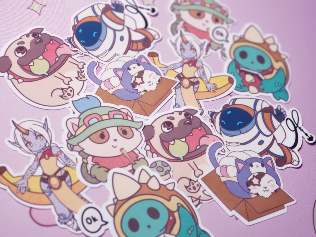Kawaii League of Legends Stickers League of Legends Lol Die Cut Cute ...