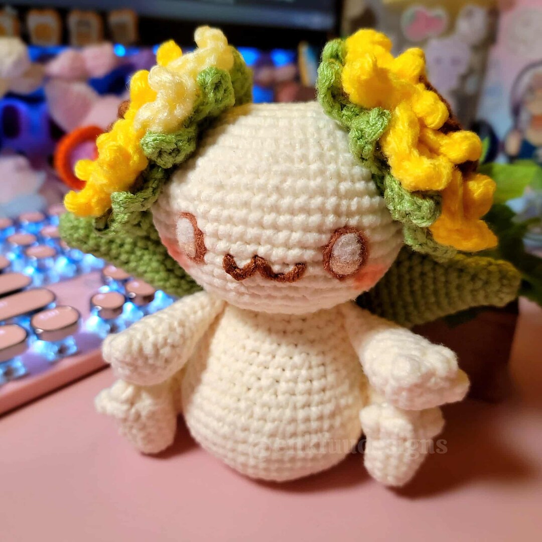 Adopt Me! Sunflower Axolotl Plushie | Only One Available | Cute Axolotl ...