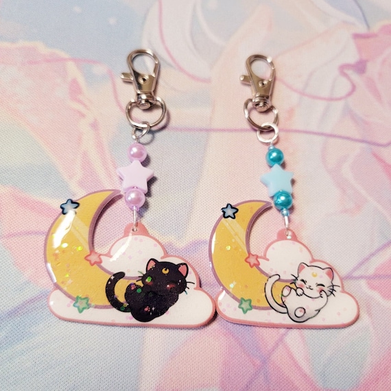 Cute Anime Cats Acrylic Keychains Cute Anime Keychains - Etsy