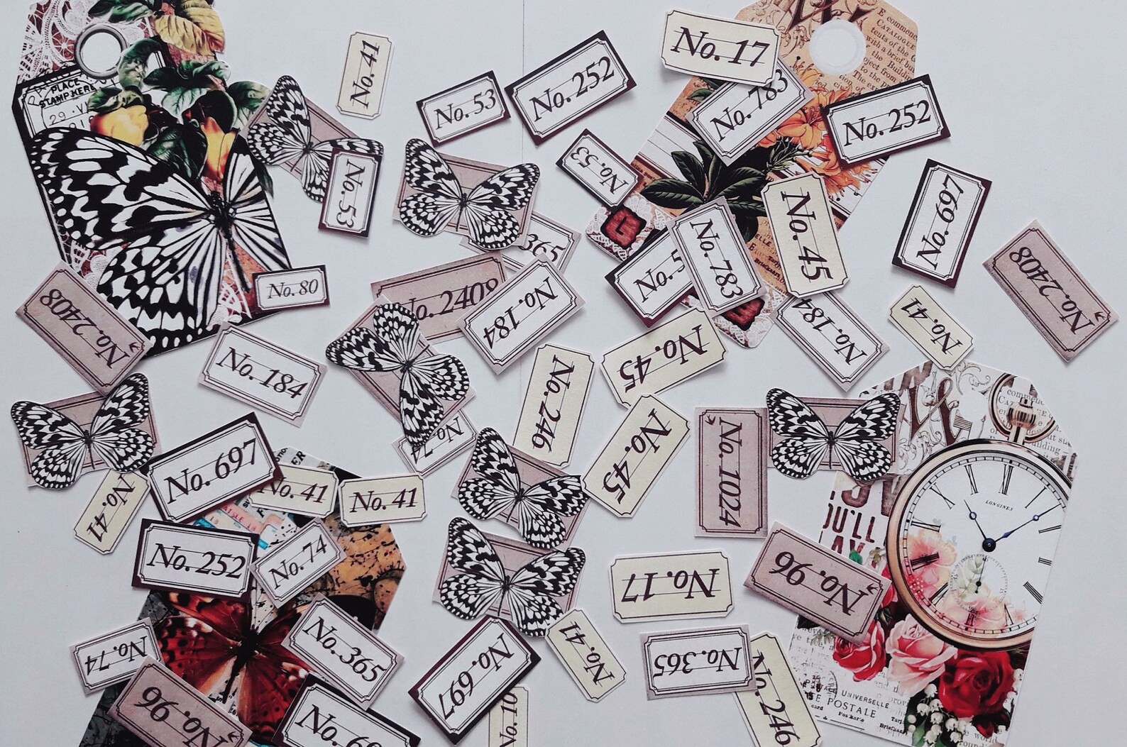 Vintage Label Digital Collage Sheet Digital Downloadjunk - Etsy