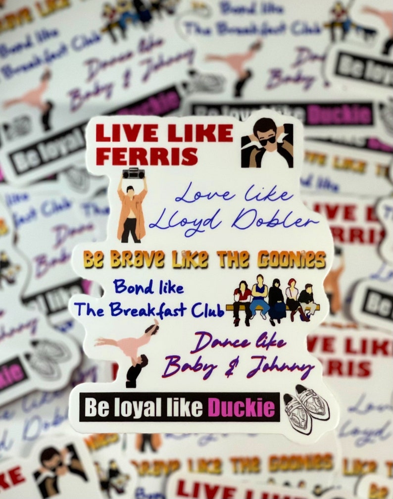 80s Movies Vinyl Sticker - Etsy
