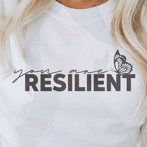 Motivational Svg Cut File Png Design, Butterfly Svg Png, Resilient Svg ...