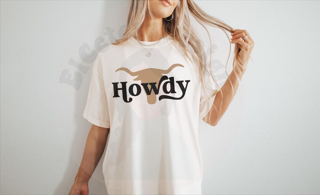 Howdy Cow Skull Svg Cut File Png Sublimation Design, Western Shirt Svg ...