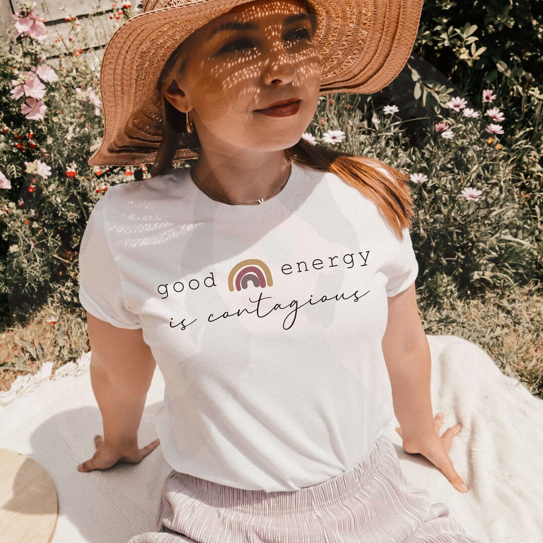 Good Energy is Contagious Boho Rainbow Svg Cut File Png Sublimation ...