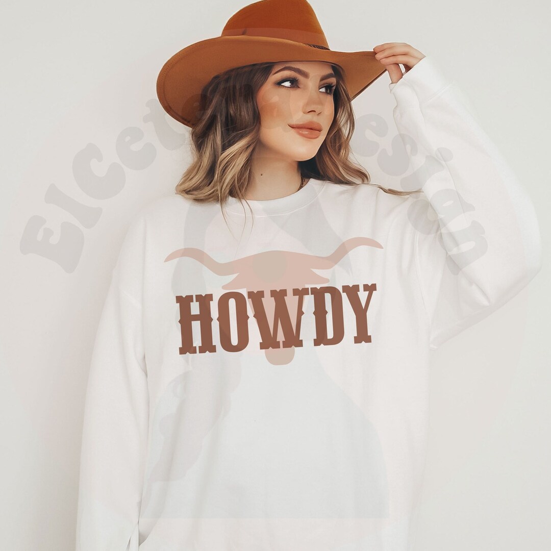 Howdy Cow Skull Svg Cut File Png Sublimation Design, Western Svg ...