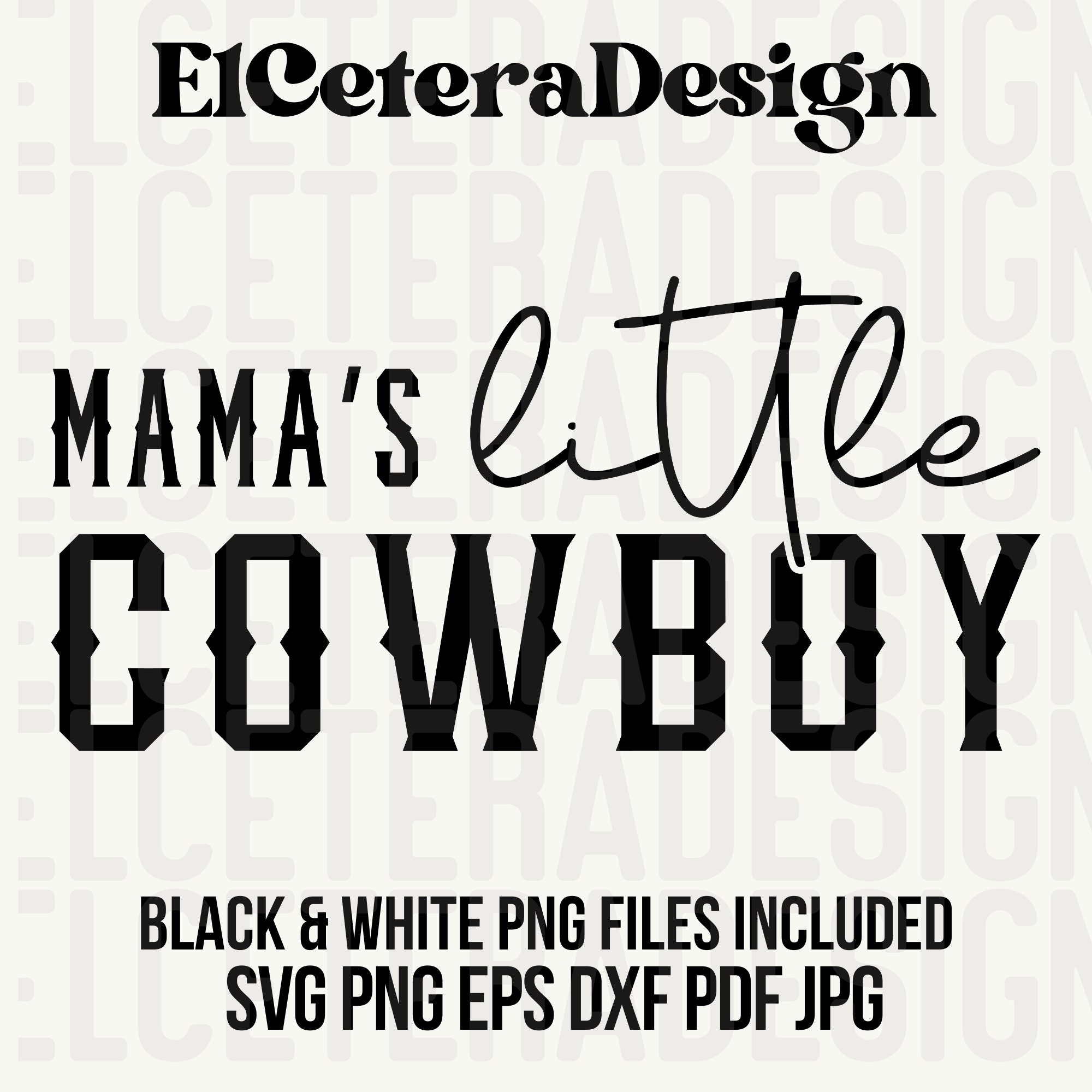 Mamas Little Cowboy SVG PNG Sublimation Western Svg Southern - Etsy
