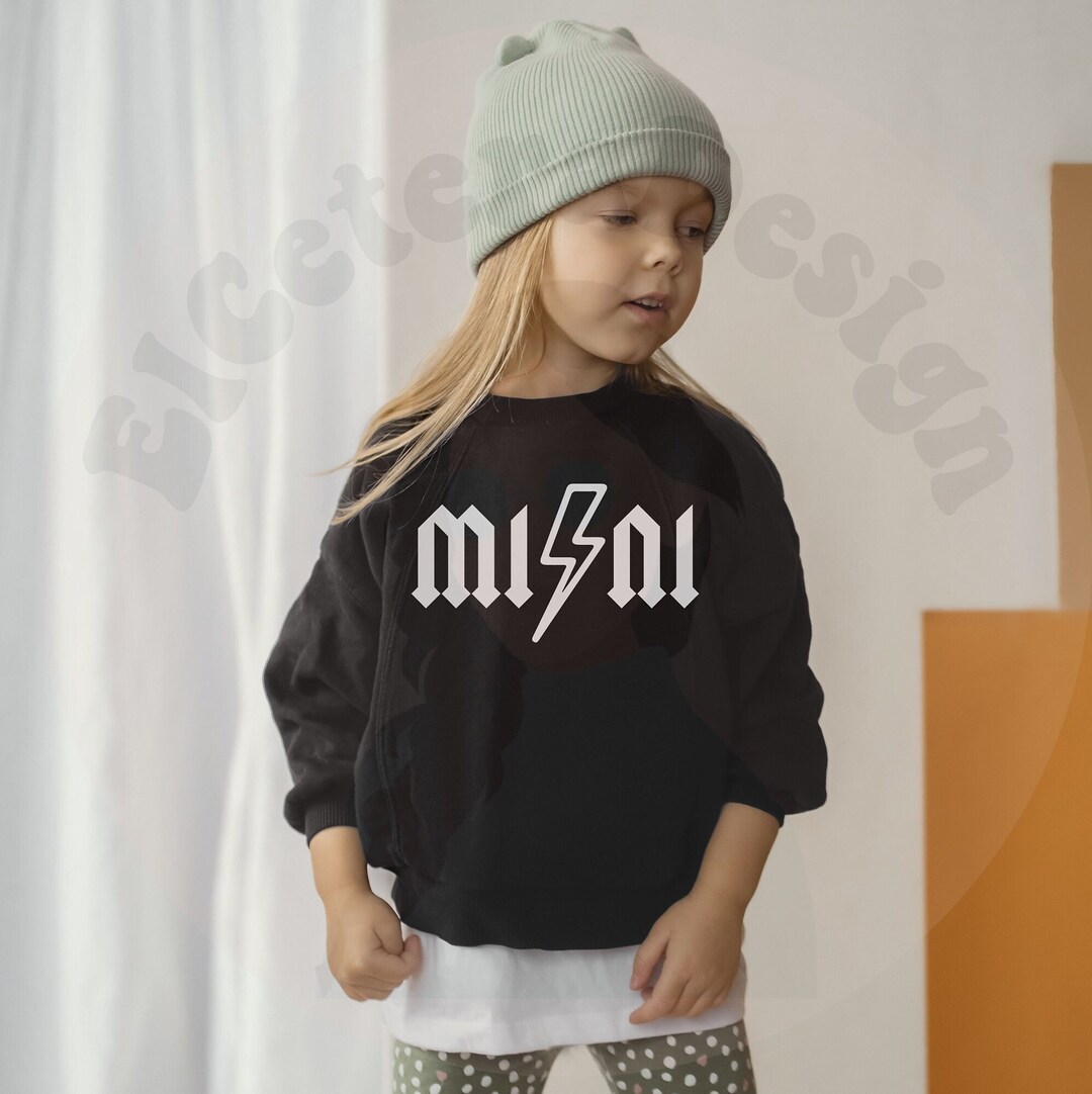 Mini Lightning Bolt Kids Shirt Svg Cut File Png Sublimation Design ...