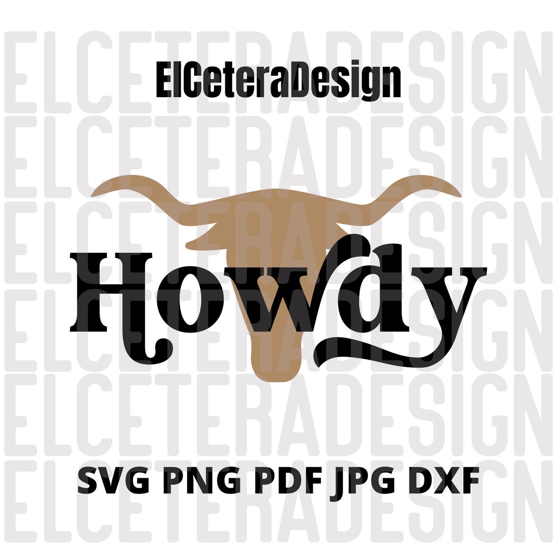 Howdy Cow Skull Svg Cut File Png Sublimation Design Western - Etsy