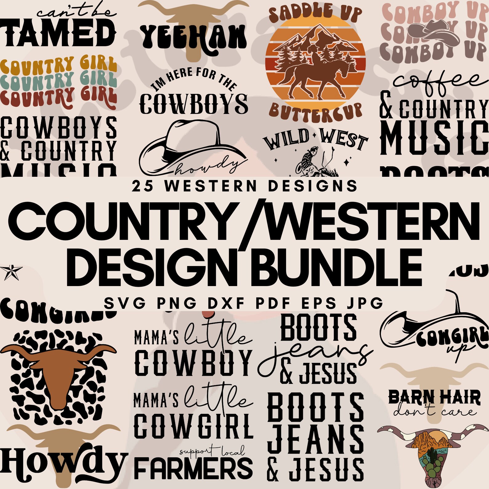 Western Svg Cut File Png Sublimation Design Bundle Howdy Svg - Etsy Canada