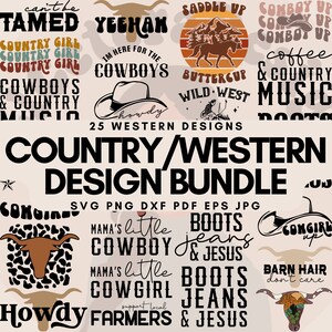 Western Svg Cut File Png Sublimation Design Bundle, Howdy Svg, Country ...