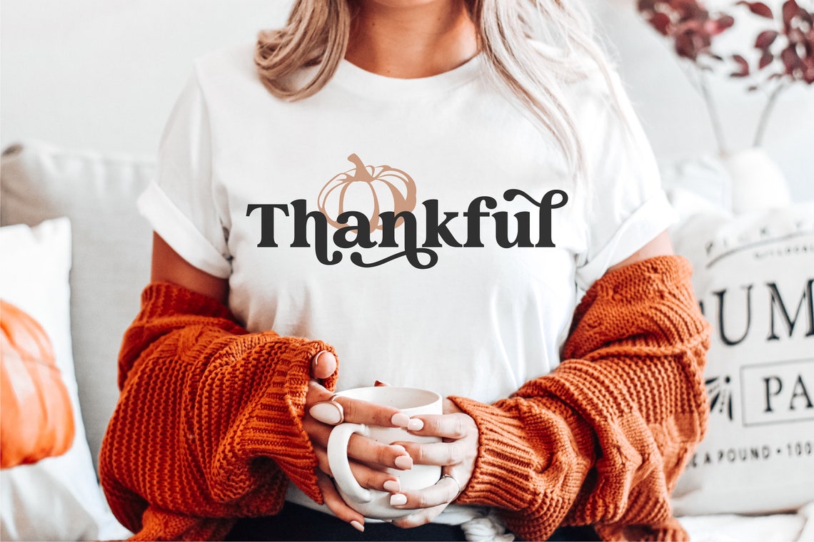 Thankful Pumpkin Fall Shirt Svg Cut File Cricut Png - Etsy