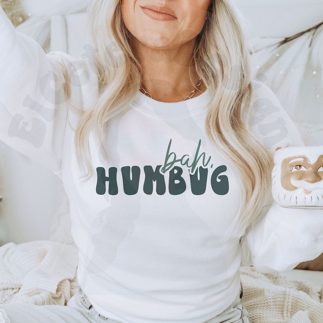 Bah Humbug Funny Christmas Svg Png, Christmas Sweater Png Sublimation ...