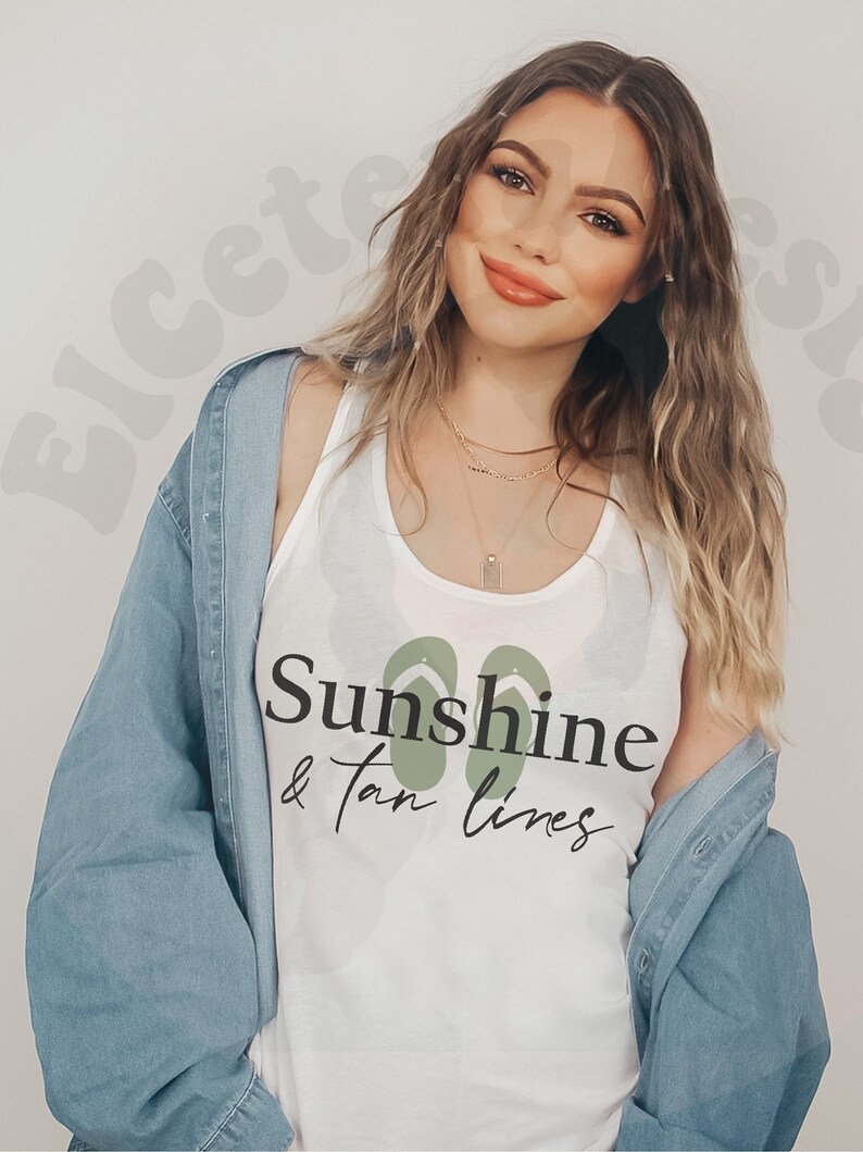 Sunshine And Tan Lines Svg Cut File Cricut Png Sublimation Etsy