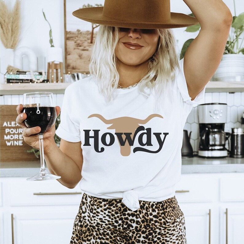 Howdy Cow Skull Svg Cut File Png Sublimation Design Western - Etsy