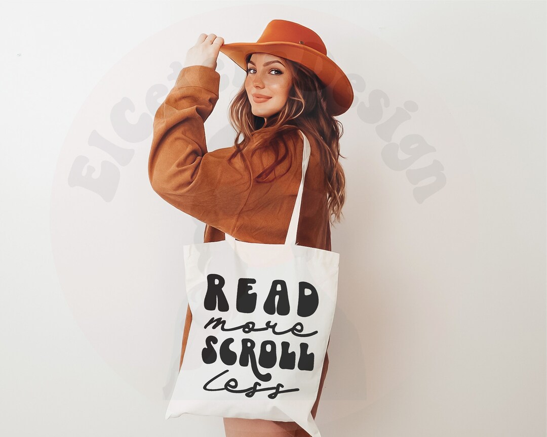 Read More Scroll Less Svg Png, Funny Book Lover Svg, Love Reading Svg ...