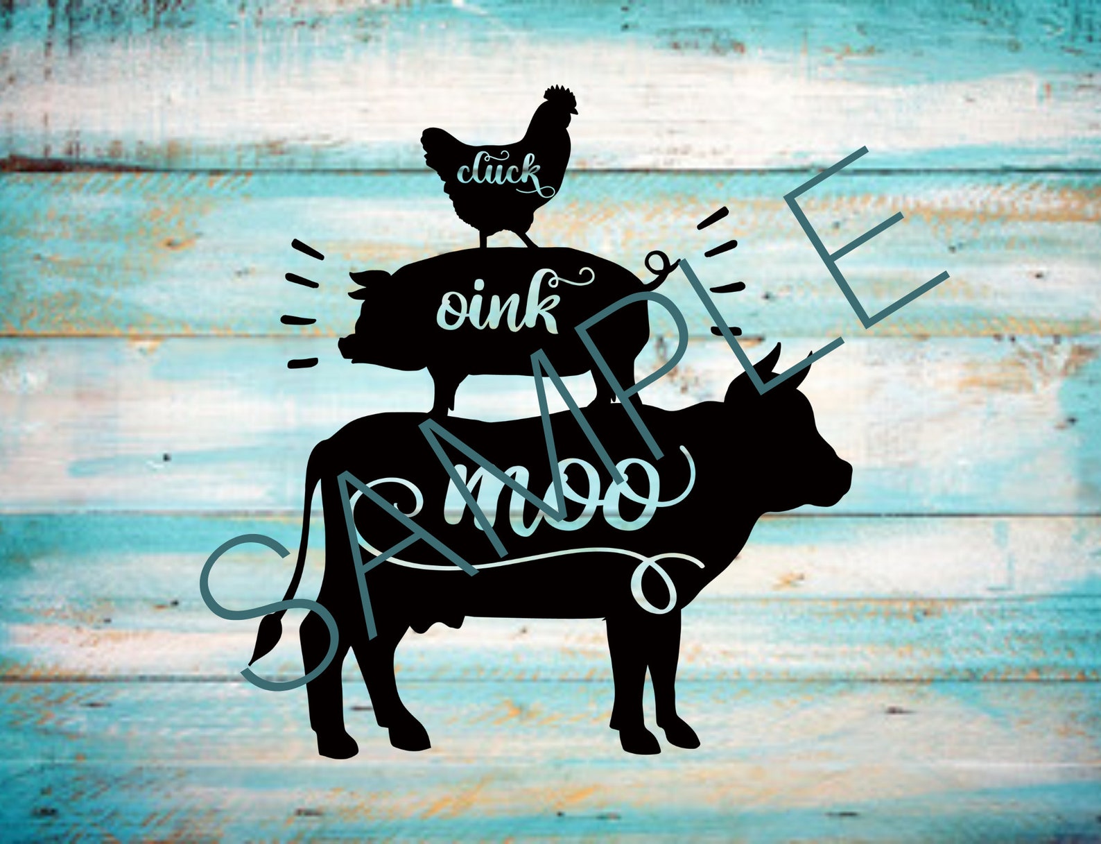 Chicken Pig Cow Stacked Rustic Background Digital Download 20 - Etsy