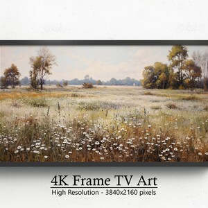Samsung Frame TV Art Spring | Wildflower Field | Flower Meadow ...