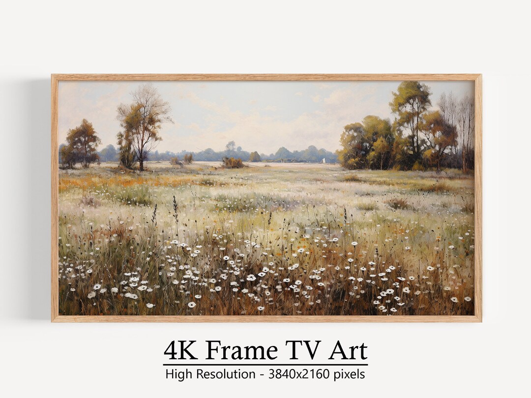Samsung Frame TV Art Spring | Wildflower Field | Flower Meadow ...