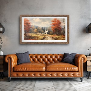 Cozy Fall Sanctuary Samsung Frame TV Art, Digital Fall Scene, Instant ...