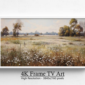 Samsung Frame TV Art Spring | Wildflower Field | Flower Meadow ...