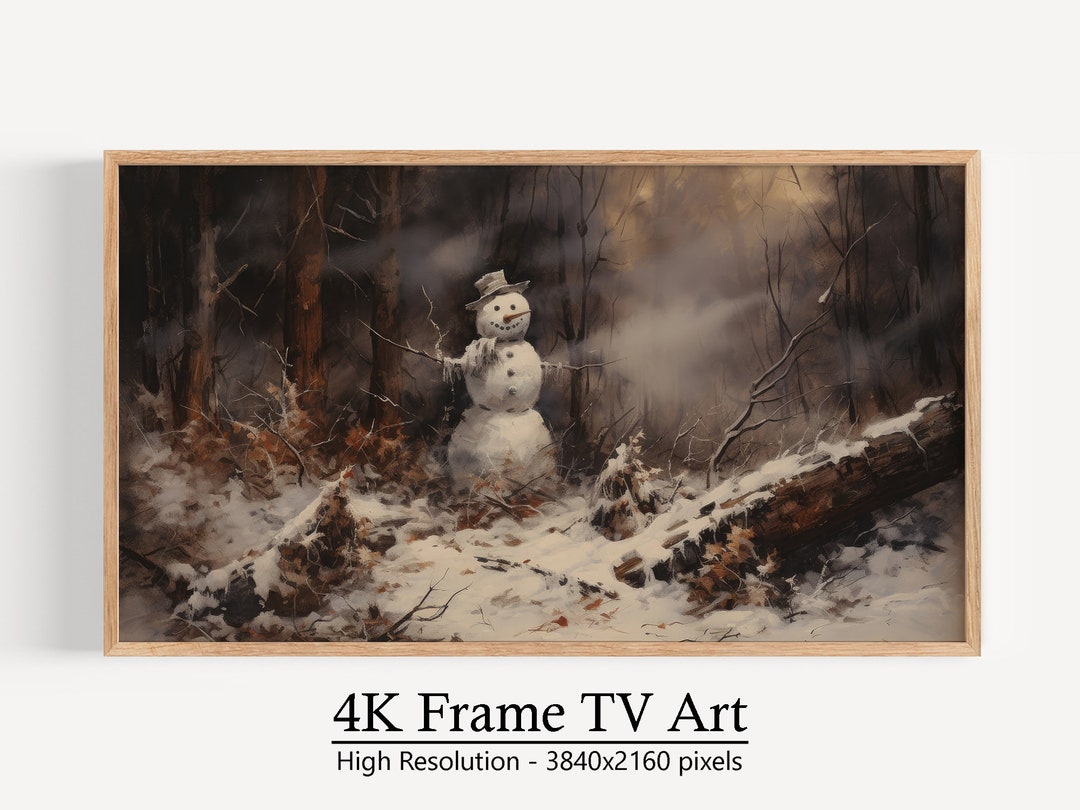 Samsung Frame TV, Snowbound Bliss, Winter Paradise Digital Display - Etsy