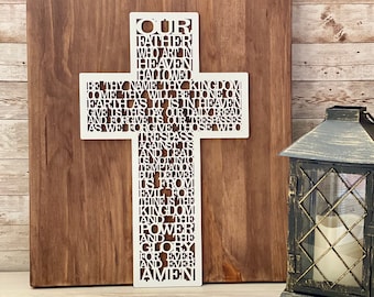 Our Father Cross | Etsy