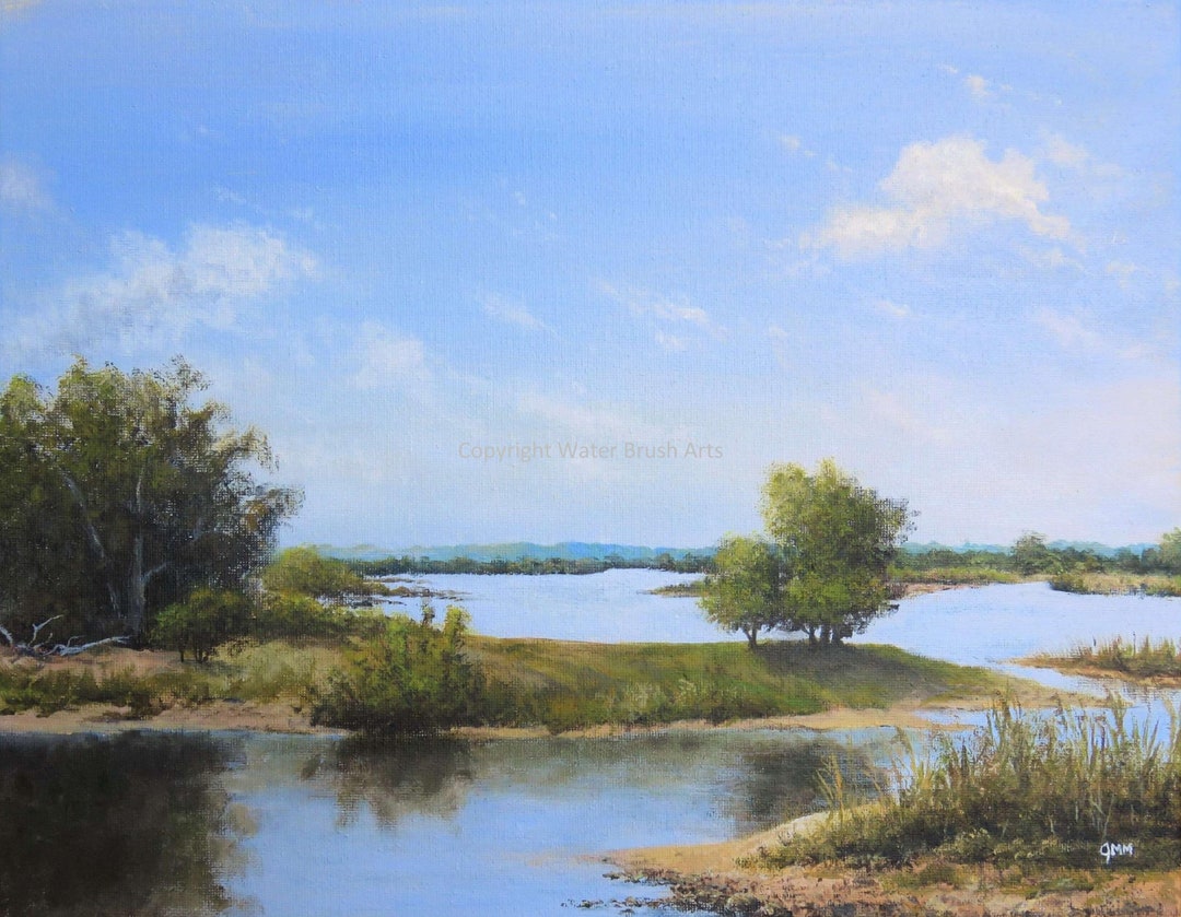 River Landscape 009 Acrylic Print - Etsy