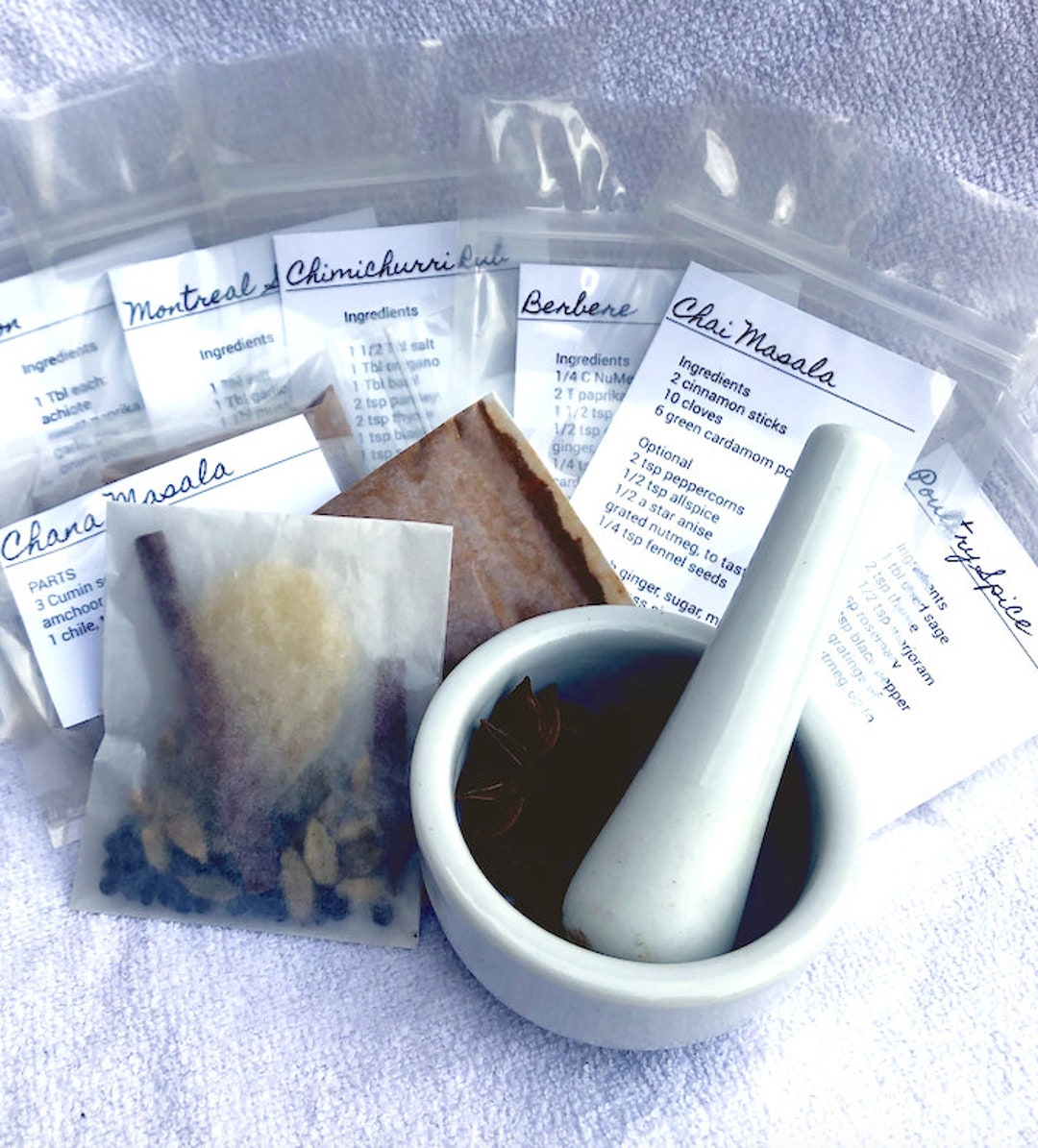 Spice Blend Packets & 30 International Recipes - Etsy