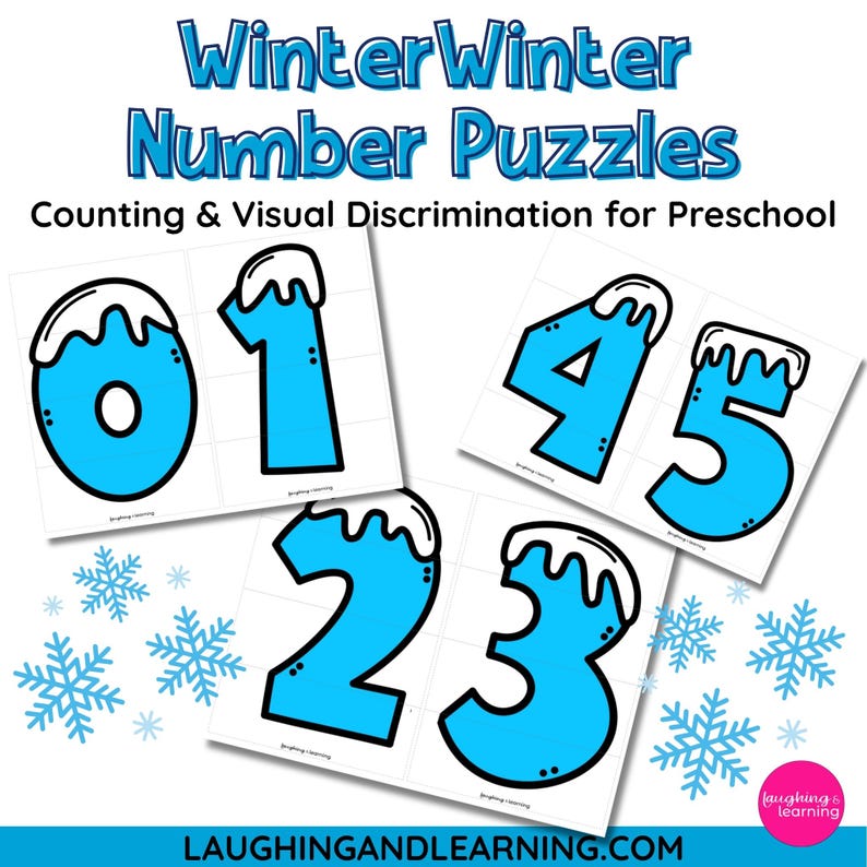 Winter Number Puzzles | Counting & Visual Discrimination for Preschool ...