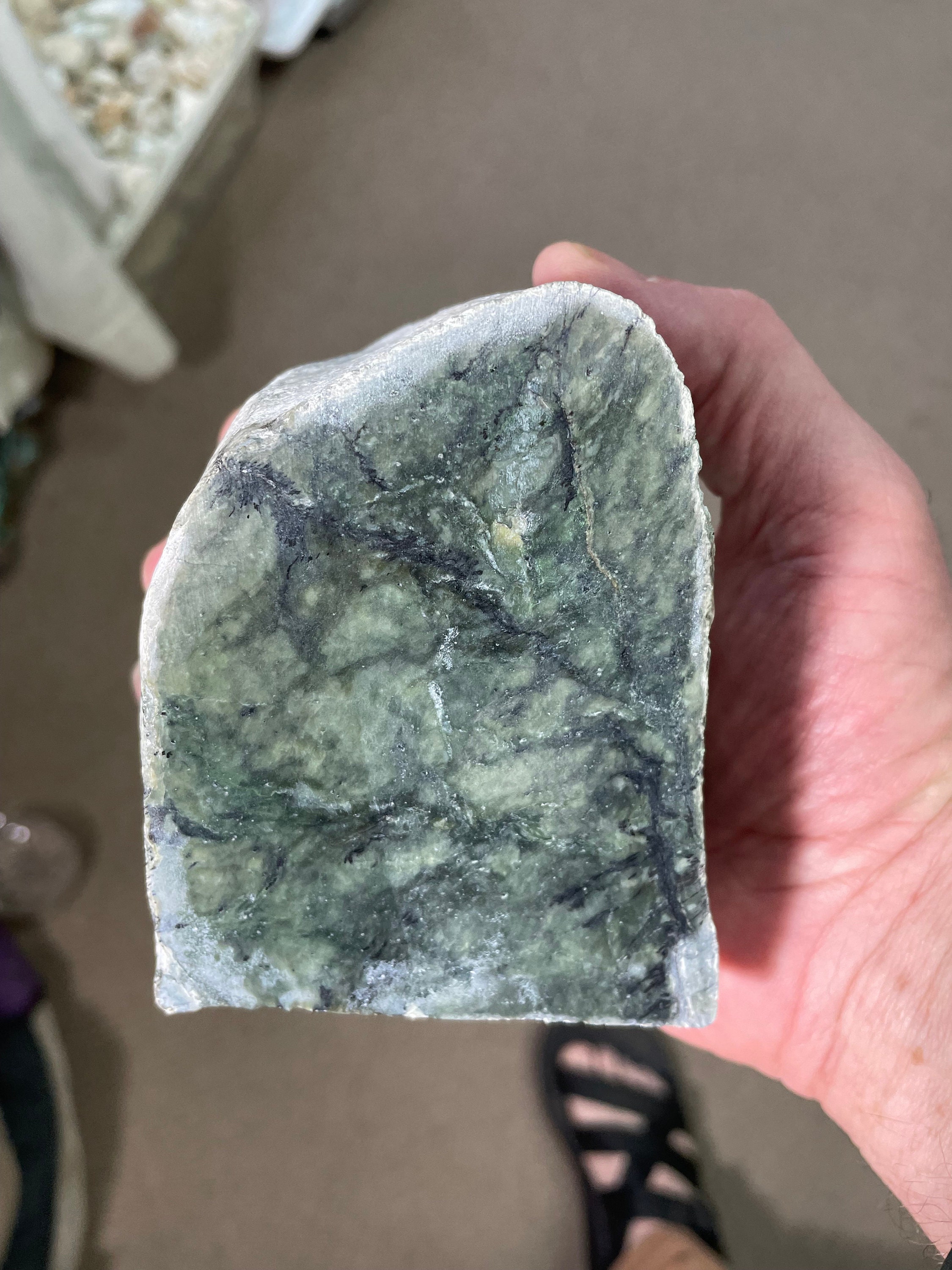 Raw Jade Veins