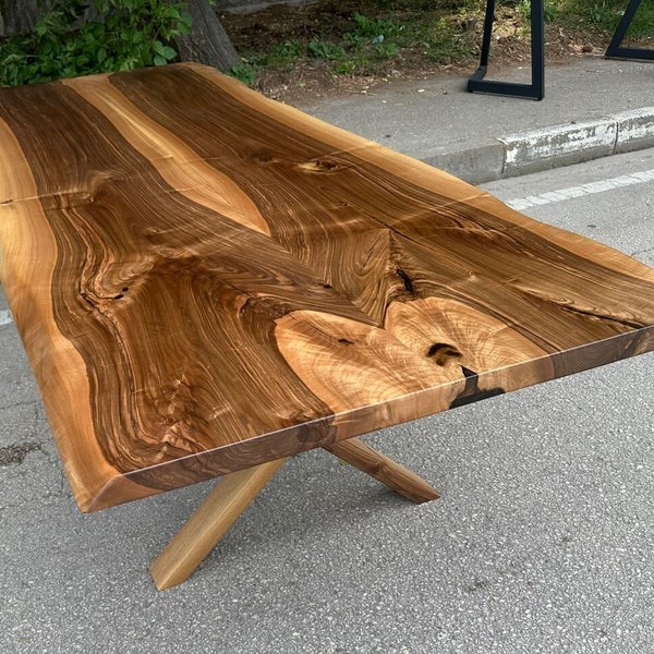 Walnut Dining Table - Etsy