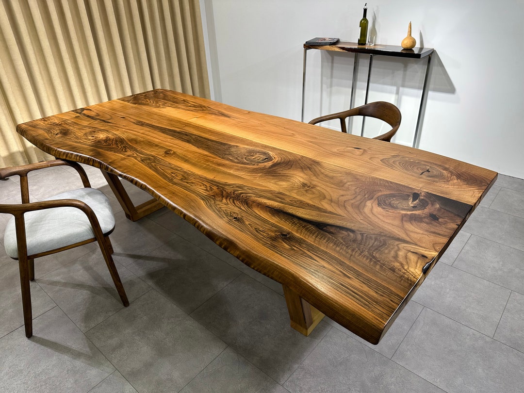 Live Edge Dining Table, Live Edge Wood Table, Live Edge Slab Table ...