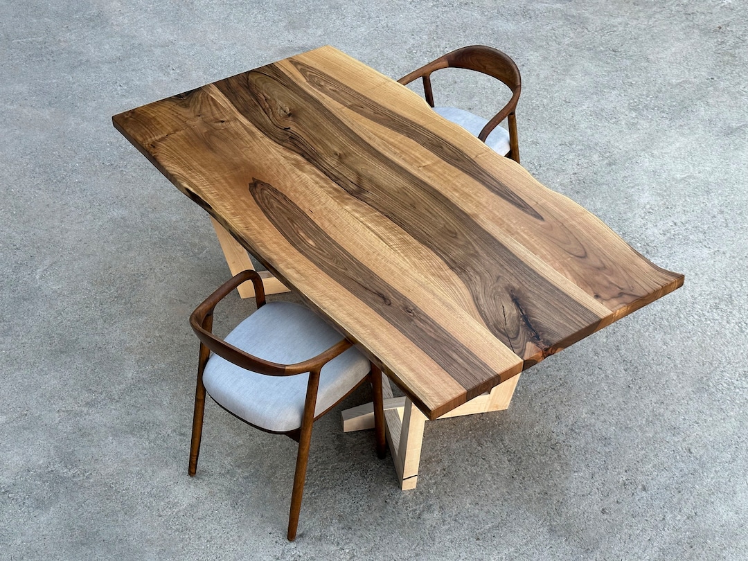 Walnut Dining Table Walnut Table Top Solid Wood Dining - Etsy