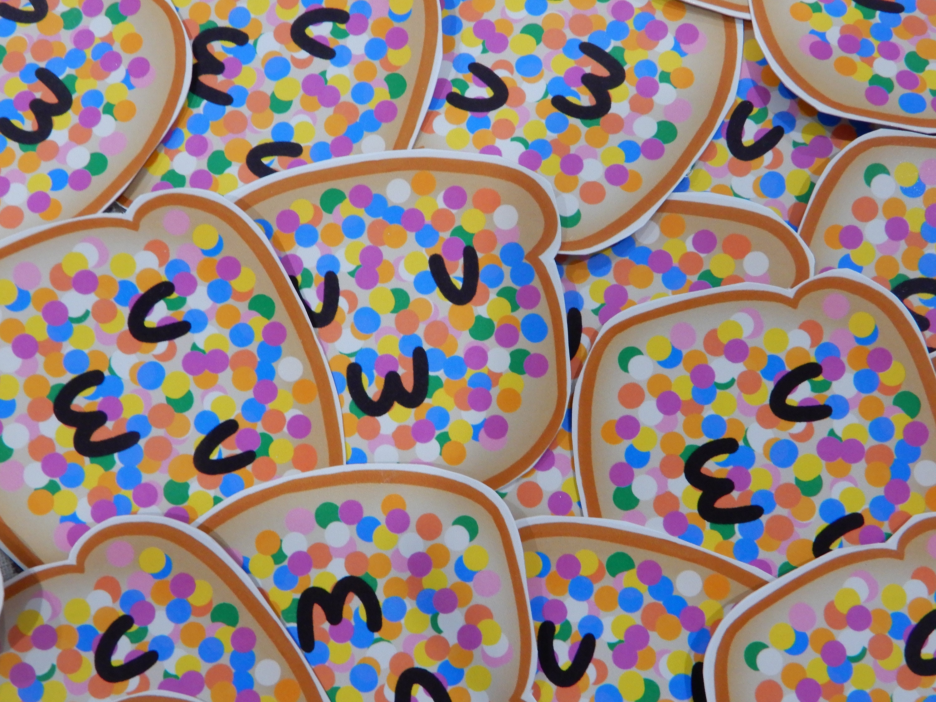 Fairy Bread Sticker Uwu Sprinkles and Bread Australian Toast Handmade ...