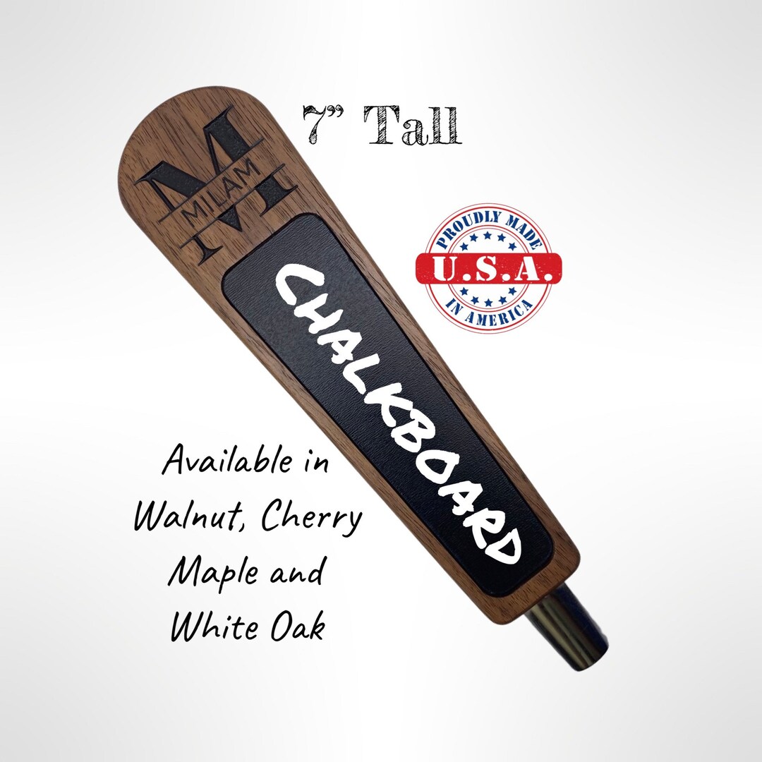 Chalkboard Beer Tap Handle Keg Tap Handle Custom Engraved Beer Pull Man ...