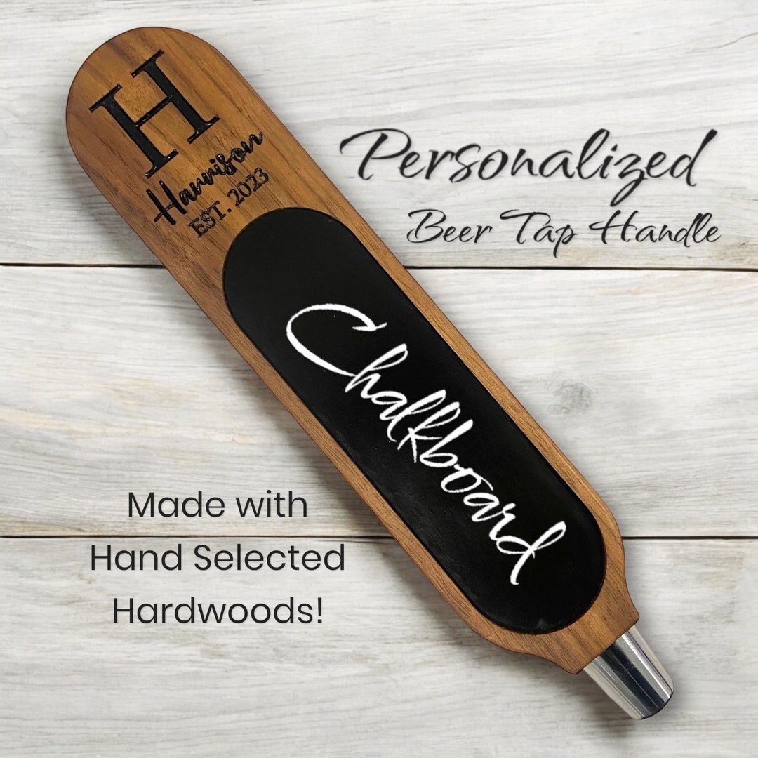 Beer Tap Handle Chalkboard Personalized Family Name Wedding Accessories ...