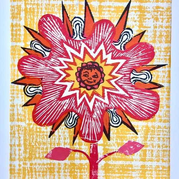 Color Woodcut - Etsy