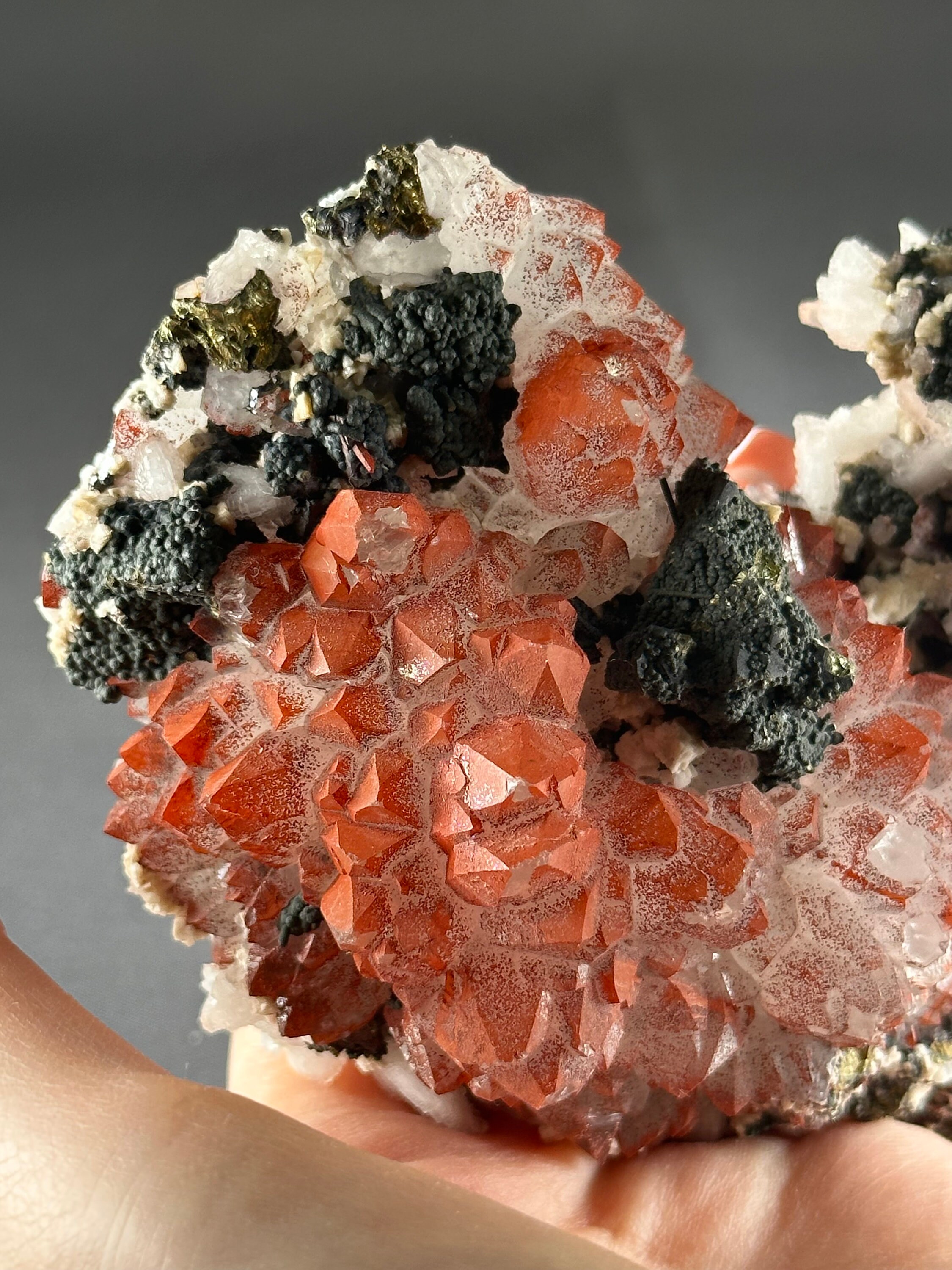 Red Hematite Quartz With Pyrite - Etsy
