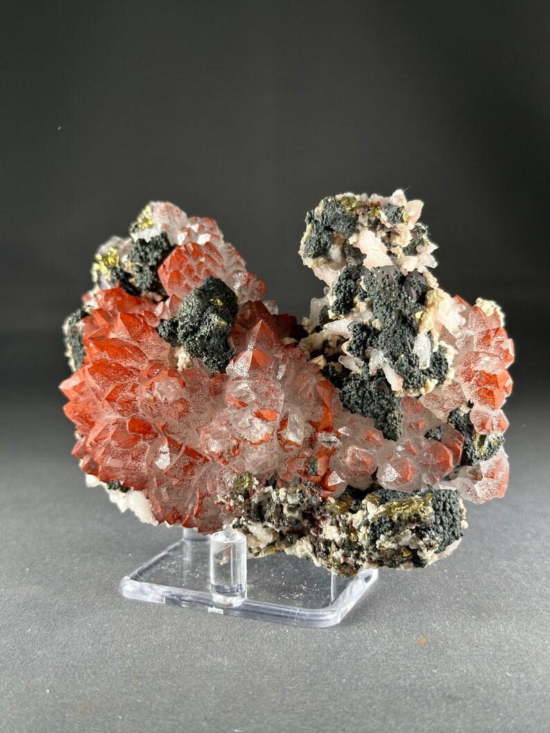 Red Hematite Quartz With Pyrite - Etsy
