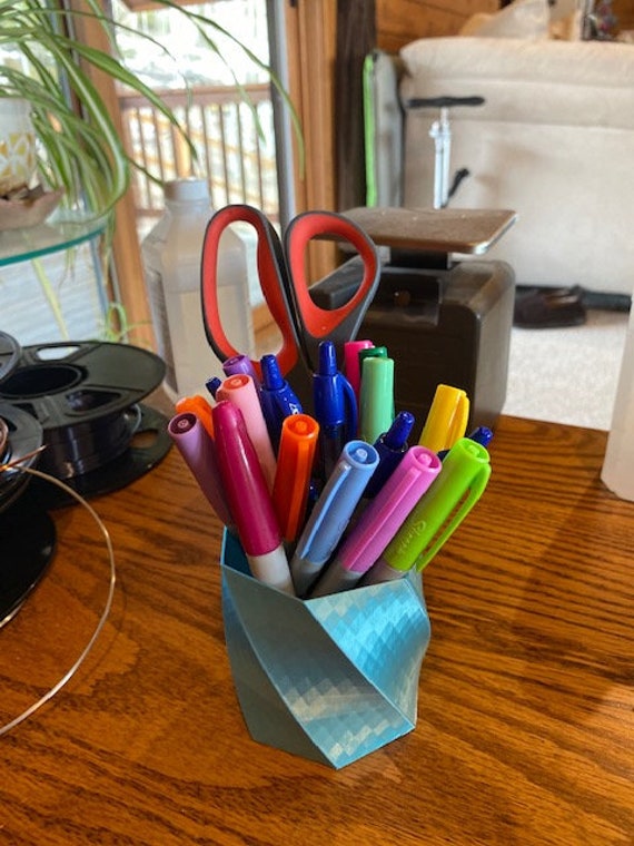 3d Printed Spiral Designed Pen Cup Office / Desk Gadget | Etsy